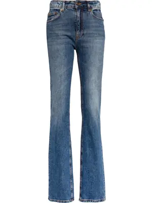 Roberto Cavalli High-rise Straight-leg Jeans - Blue