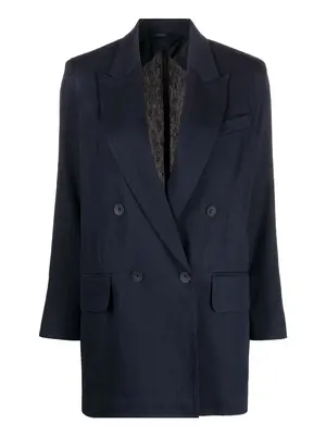 Max Mara Faux Double-breasted Blazer - Blue