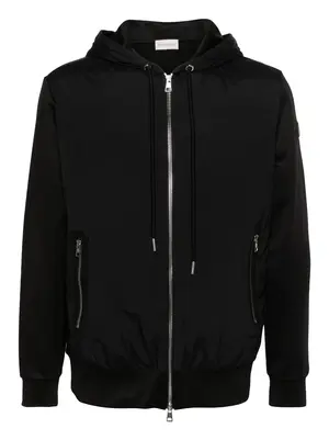 Moncler Panelled Zip-up Jacket - Black