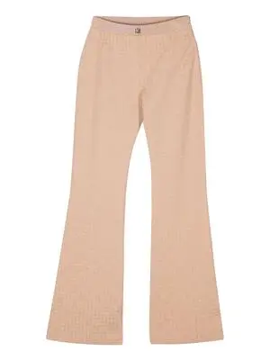 Givenchy 4g-jacquard Flared Trousers - Neutrals