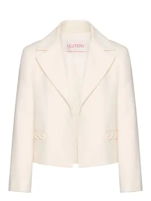Valentino Garavani Crepe Couture Jacket - White