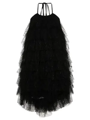 UMA WANG Alys Lace Midi Dress - Black