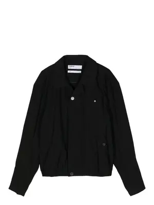C2H4 Button-up Shirt Jacket - Black