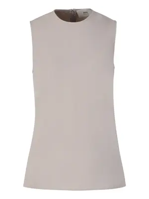 Ami Crepe Tank Top - Neutrals