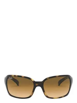 Ray-ban 60mm Gradient Rectangular Sunglasses - Light Havana