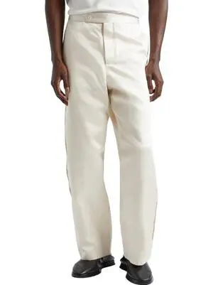 BODE Roping Silk Twill Tuxedo Trousers - Ecru