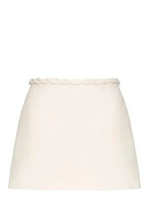 Valentino Garavani Crepe Couture Mini Skirt - White