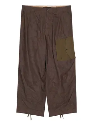 TEN C Camouflage-print Trousers - Brown