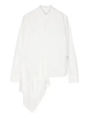 Yohji Yamamoto Asymmetric Cotton Shirt - White