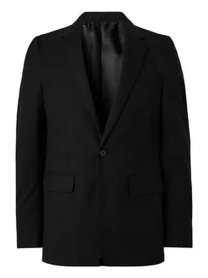 Celine Slim-Fit Wool-Twill Blazer Black
