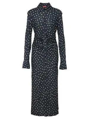 Altuzarra Viscose Claudia Jersey Shirt Dress - Blue