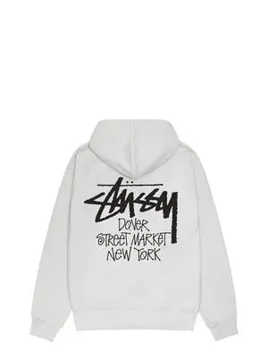 StÜssy X Dover Street Market New York Hoodie - Fog Grey