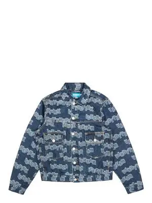 HARVEY NICHOLS X Vandy All Over Denim Jacket - Jacquard Indigo
