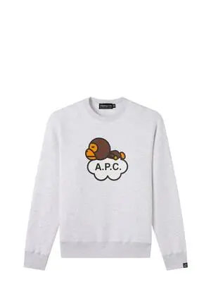 A BATHING APE BAPE X A.P.C Milo Cloud Sweatshirt