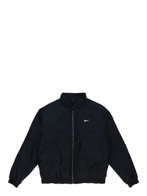 Nike Solo Swoosh Satin Bomber Jacket - Black