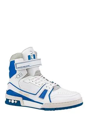 LOUIS VUITTON Trainer Sneaker Boot High-top - White/blue