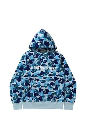 A BATHING APE Abc Camo Pullover Hoodie - Blue