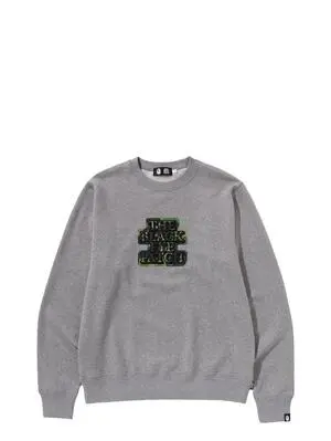 A BATHING APE BAPE X Black Eye Patch Crewneck Sweatshirt