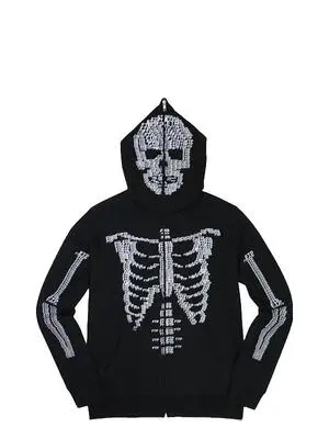 FTP Skeleton Full Zip Hoodie - Black