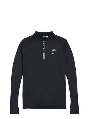 Nike X Patta Running Team 1/2 Zip Top - Black