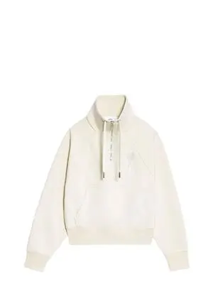 Ami De Coeur Half-zip Sweatshirt - Off White