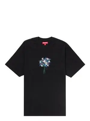 Supreme Bouquet Short Sleeve Top - Black