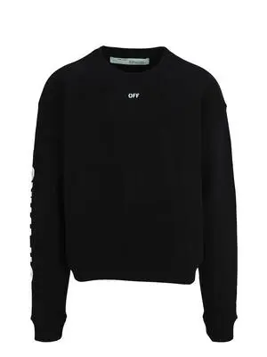 Off-White Graphic Sweatshirt - Back/white/blue