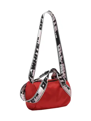 Off-White Logo Band Mini Duffle Bag - Red/black
