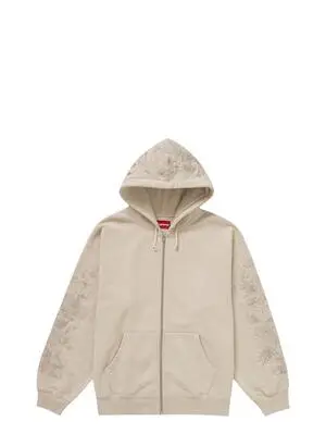 Supreme AOI Zip Up Hooded Sweatshirt Natural