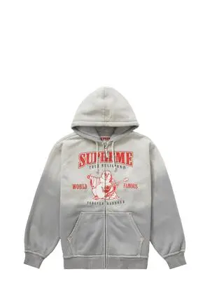 Supreme True Religion Zip Up Hooded Sweatshirt - Light Grey