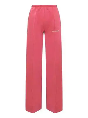 Palm Angels Logo Printed Side Stripe Track Pants - Pink