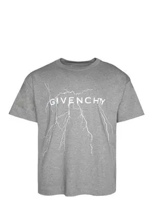 Givenchy Short Sleeves Graphic Tee - Grey