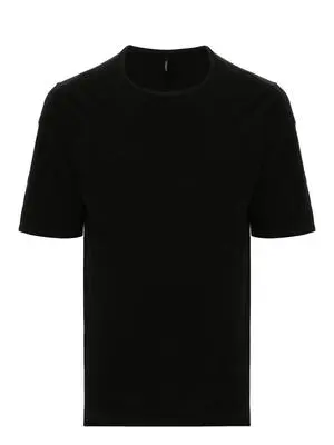 Transit Slub-texture Cotton T-shirt - Black