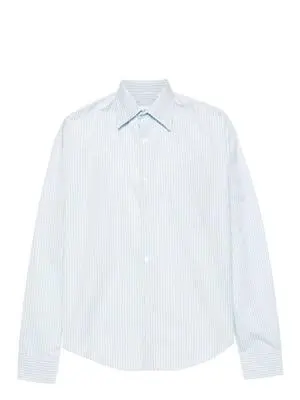 Ami De Coeur Striped Cotton Shirt - Blue