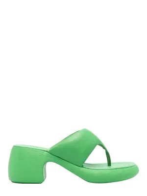 Camper Thelma 71mm Leather Sandals - Green