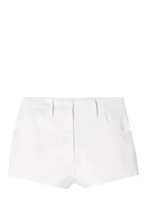 Magda Butrym Cotton-poplin High-rise Shorts - White