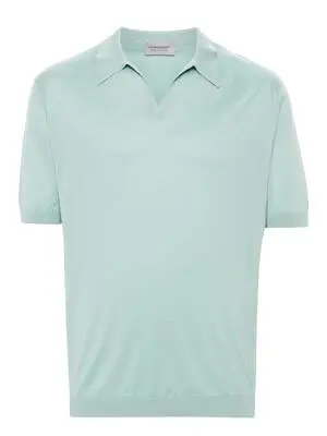 John Smedley Noah Cotton Polo Shirt - Green