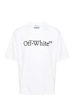 Off-White Big Bookish Skate Cotton T-shirt - White