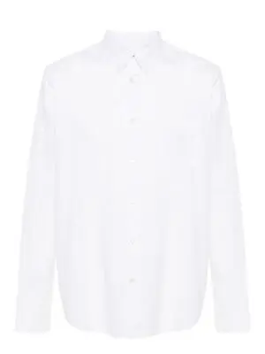 SAMSOE SAMSOE Liam Slub-texture Shirt - White