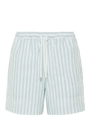 Maison Kitsuné Striped Board Shorts - Blue