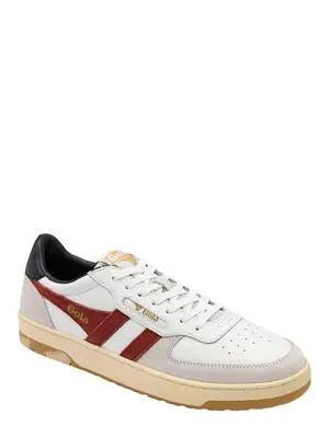 Gola Hawk Leather Sneaker - White/red Ochre/black