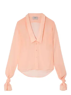 Coperni Chiffon Blouse Peach