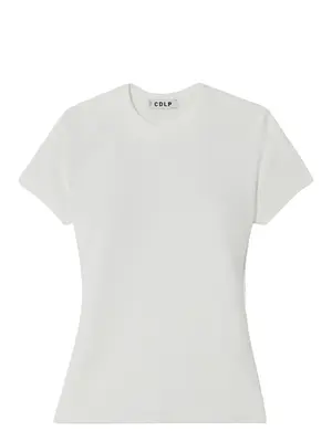 CDLP Ribbed Stretch T-shirt - White