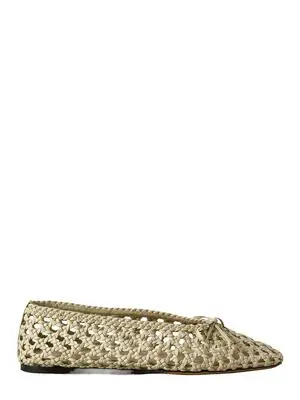 Le Monde Beryl Regency Woven Ballet Flats - Ecru