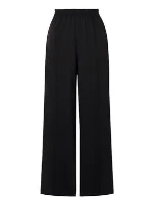 Matteau Wool-blend Straight-leg Trousers - Black