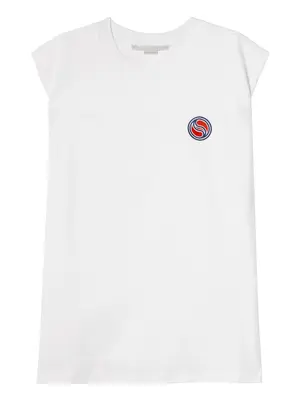 Stella McCartney Embroidered Cotton-jersey Tank - White