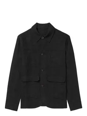 Mr P. Linen Overshirt - Black