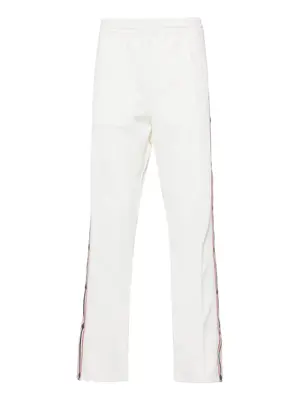 GOLDEN GOOSE Wide-leg Cotton Track Pants - White
