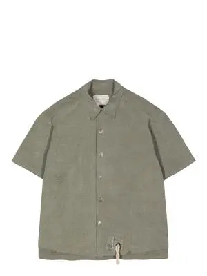 GREG LAUREN Army Tent Cotton Shirt - Green