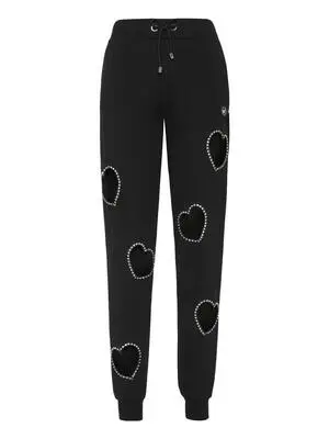 PHILIPP PLEIN Heart Cut-out Track Pants